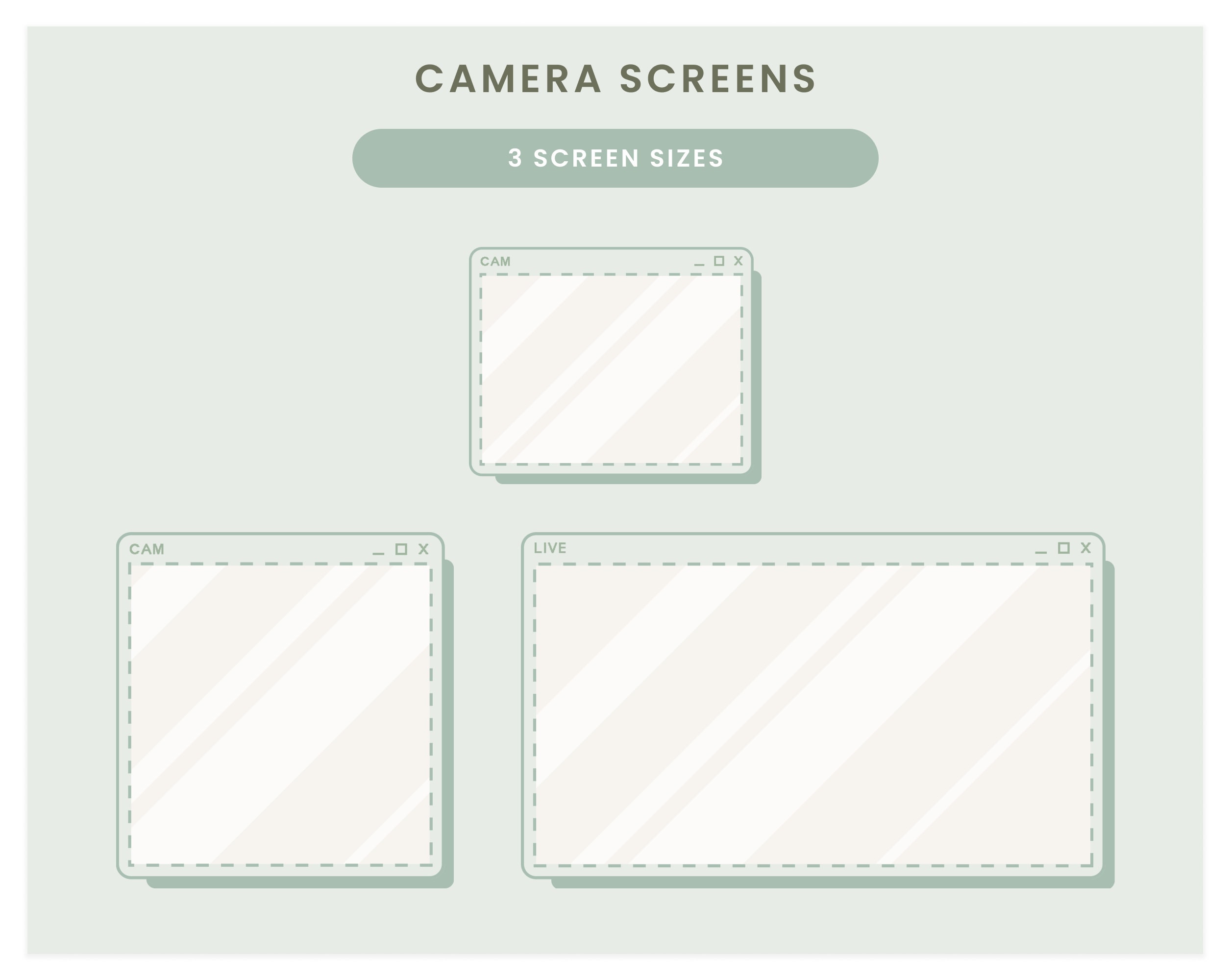 Pixel Green Stream Overlay - Twitch Overlay Package, Customizable ...