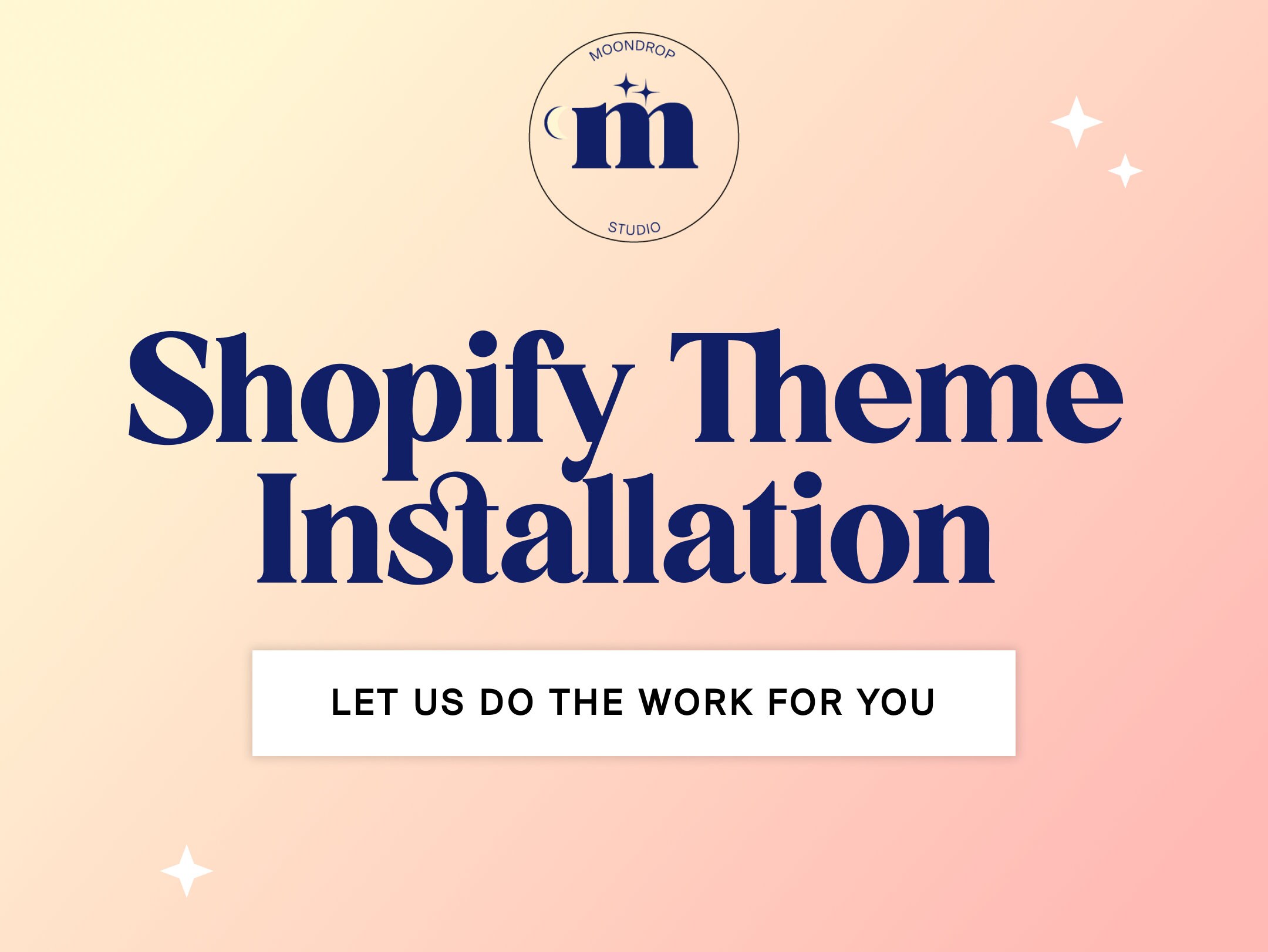 Shopify Theme Installation | Moondrop Studio - Etsy