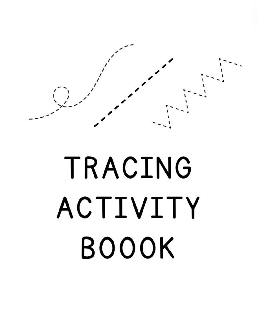 Tracing Activity Book - Etsy
