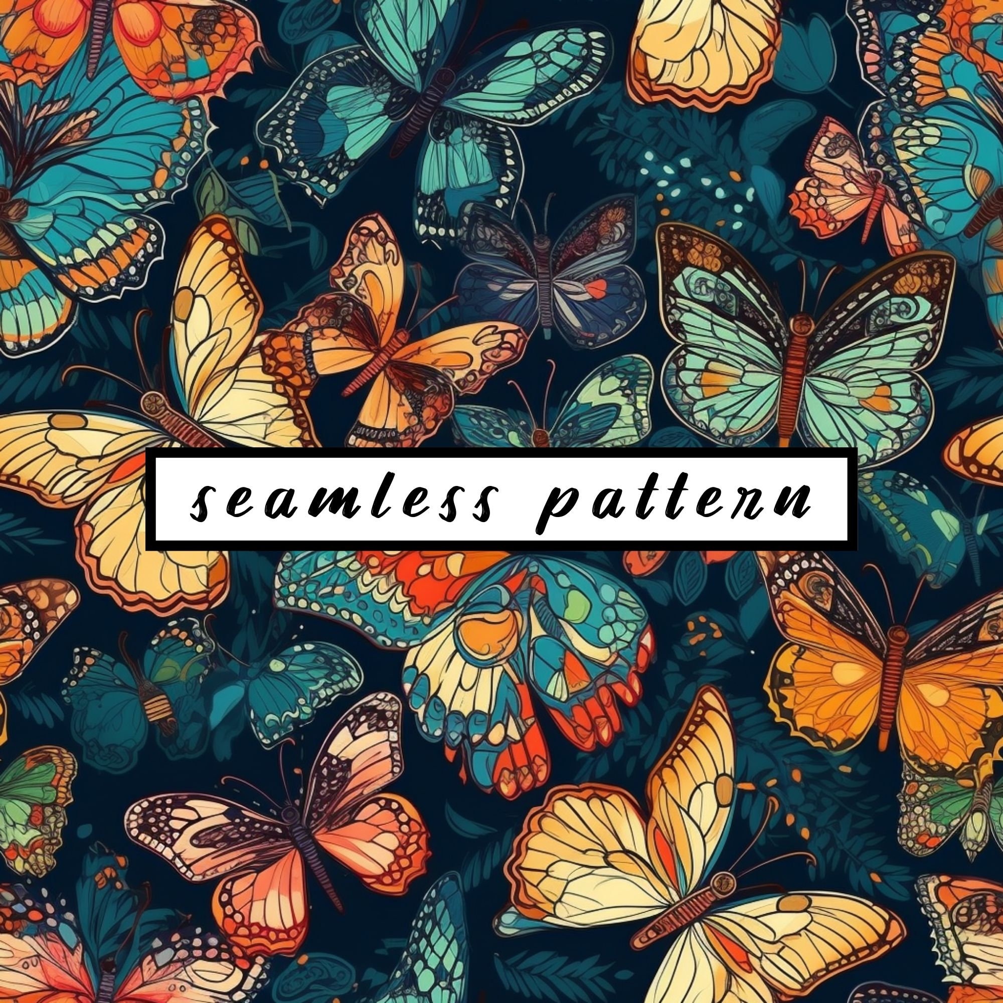 Butterfly Seamless Pattern, Butterfly Seamless, Butterfly Pattern ...