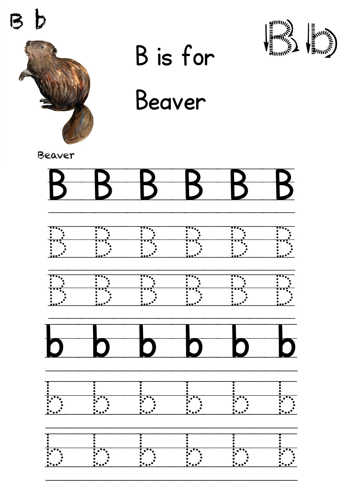 ABC Tracing Worksheets, Handwriting Practice. Trace, Write, Preschool ...