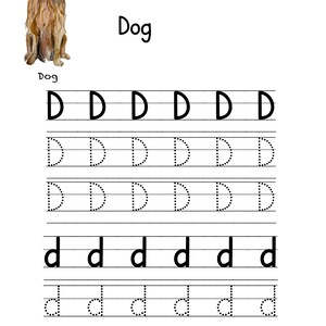 ABC Tracing Worksheets, Handwriting Practice. Trace, Write, Preschool ...