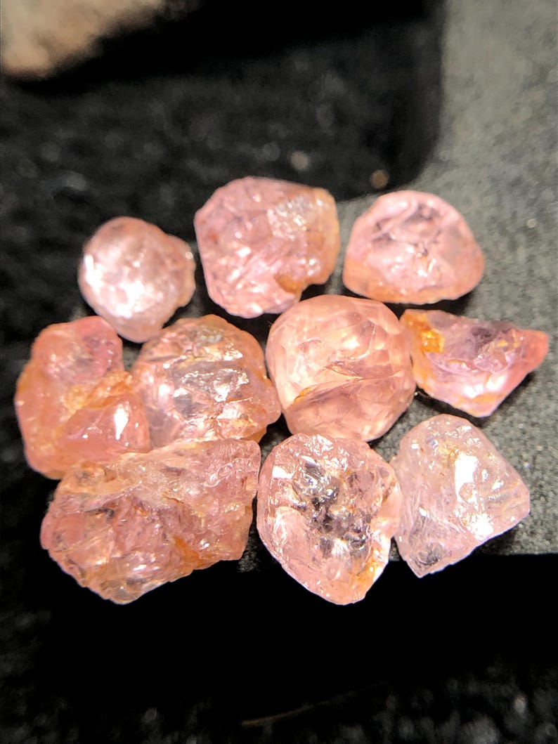 6 MM to 10 MM Spinel Rough | Uncut Lot Raw | Unheated Pink Color Spinel ...