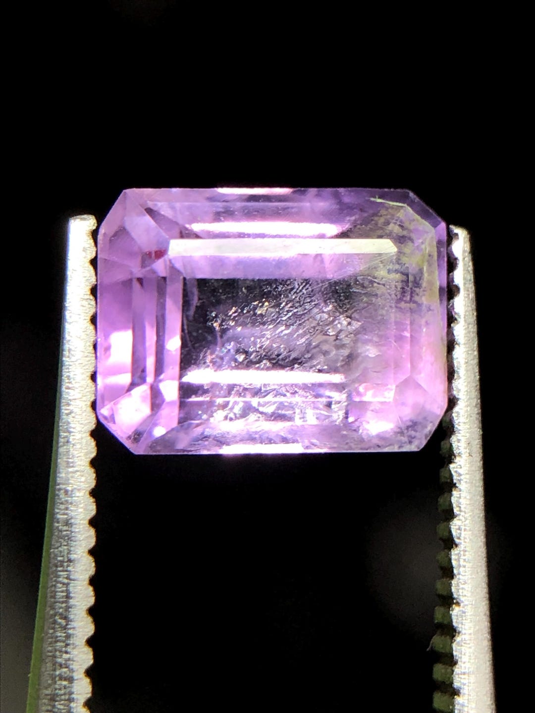 Rarest Rainbow Fire Amethyst Gemstone, Octagon Faceted Cut Amethyst ...