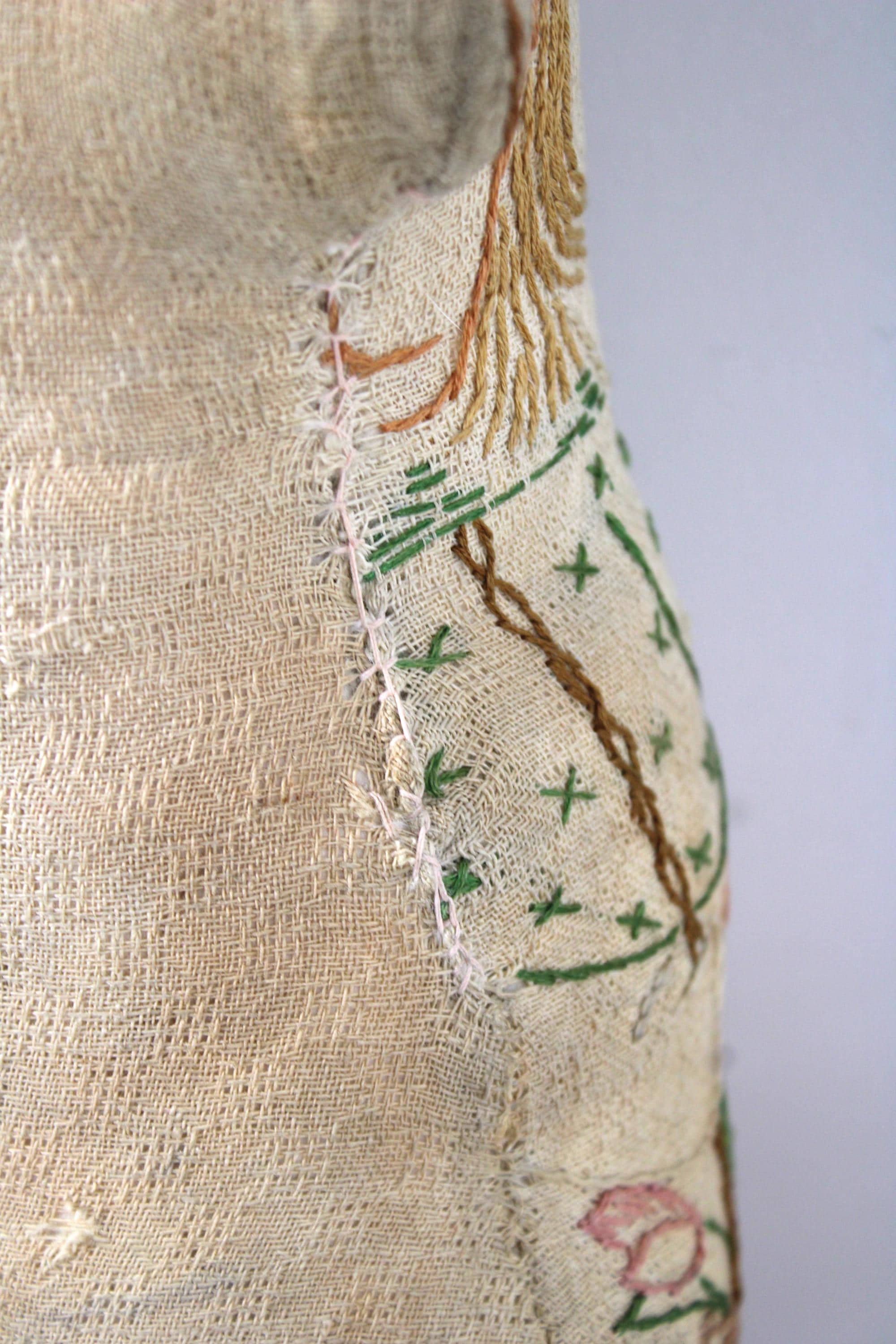 Vintage, Antique Handmade, Rag Doll, Embroidered Cloth, Americana ...
