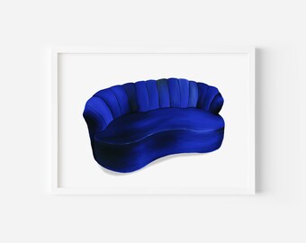 Fluted Back Sofa - Etsy