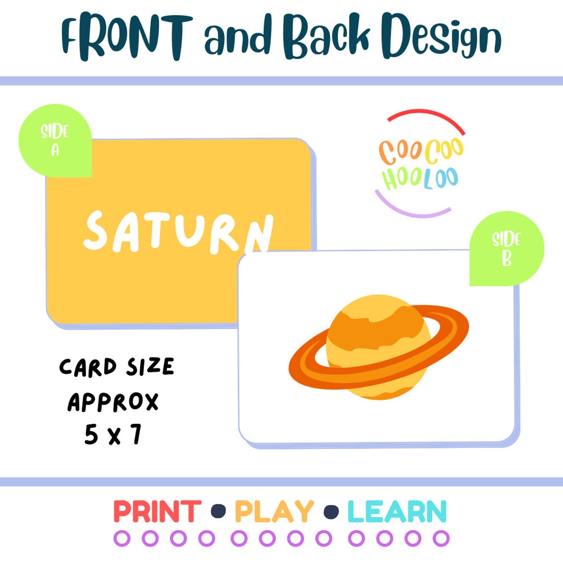 Solar System Flashcards Space Flash Cards Montessori - Etsy