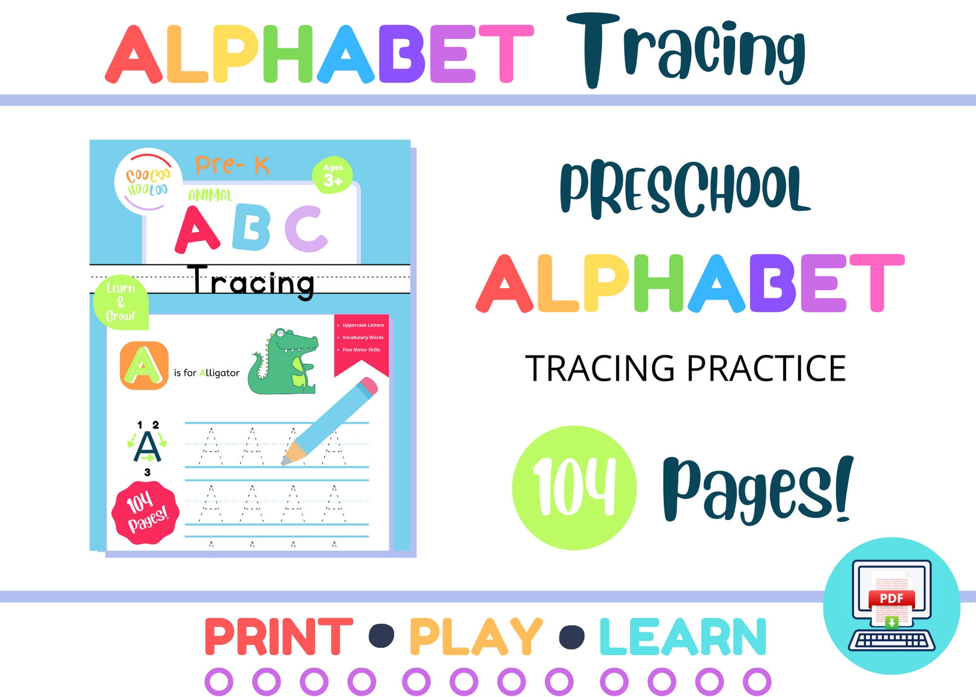 Letter Tracing Activity Montessori Materials Homeschool - Etsy