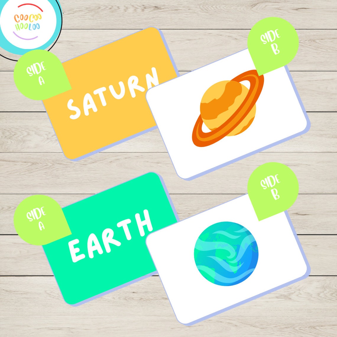 Solar System Flashcards Space Flash Cards Montessori - Etsy