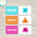 Shapes Flashcards, Geometric Shapes Flash Cards, Montessori Materials ...