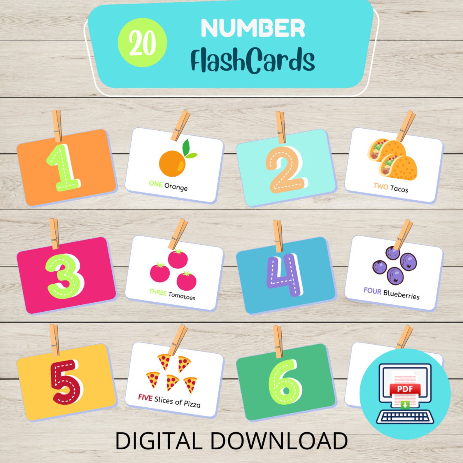 Number Flashcards, Montessori Materials, Homeschool Printables, School ...