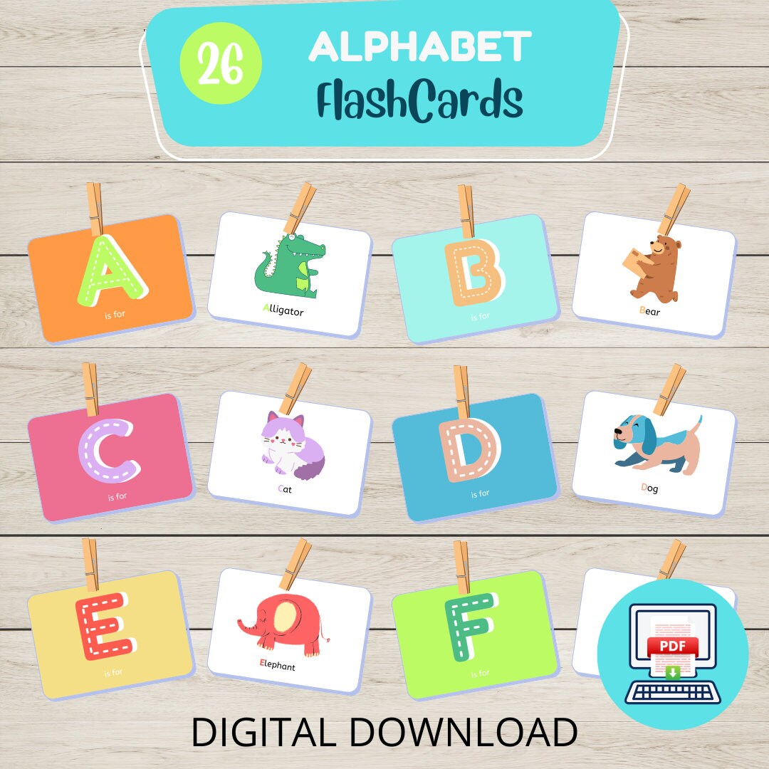 Letter Flashcards, Alphabet Flash Cards, Montessori Materials ...