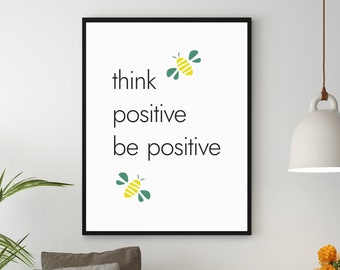 Affirmative Poster Wall Art - Etsy