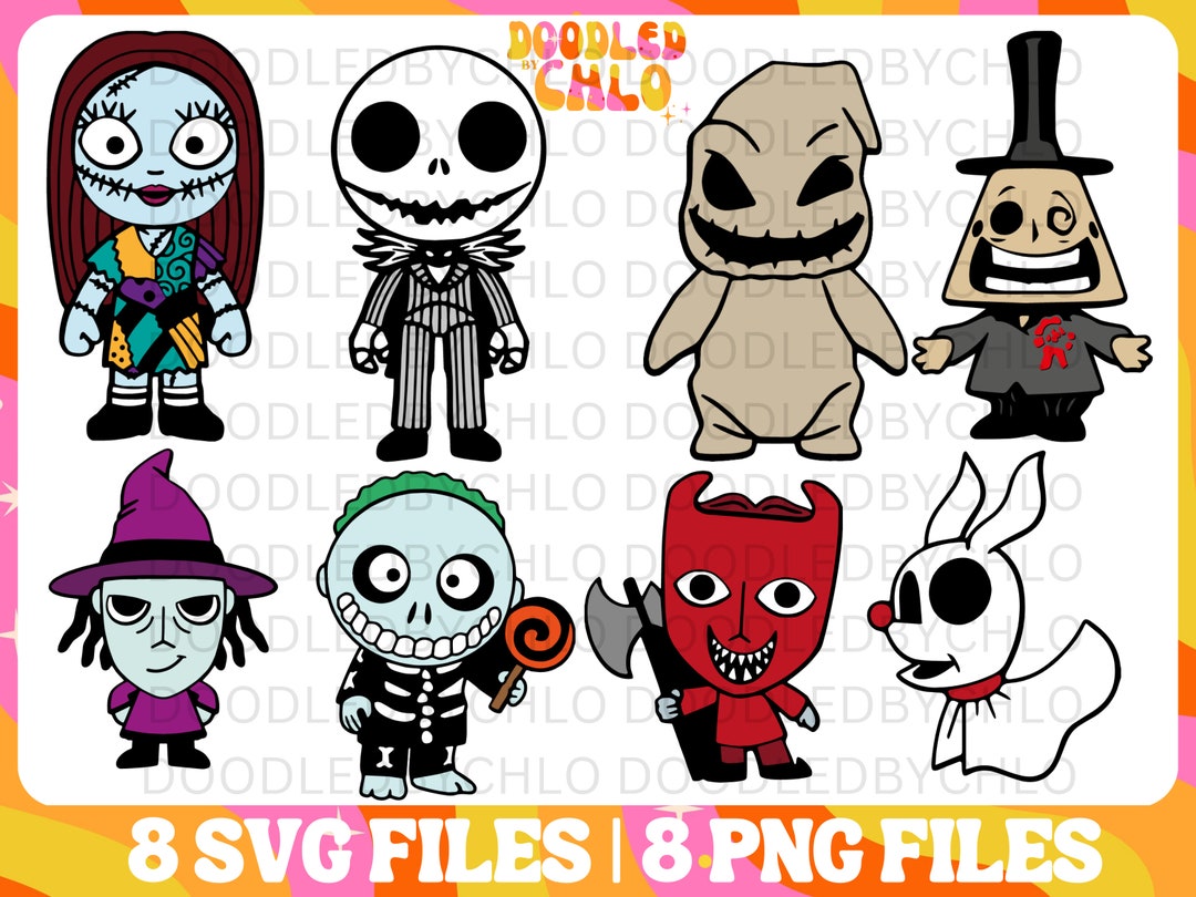 NIGHTMARE BEFORE CHRISTMAS Png Svg File Sublimation Cutting File Cricut ...