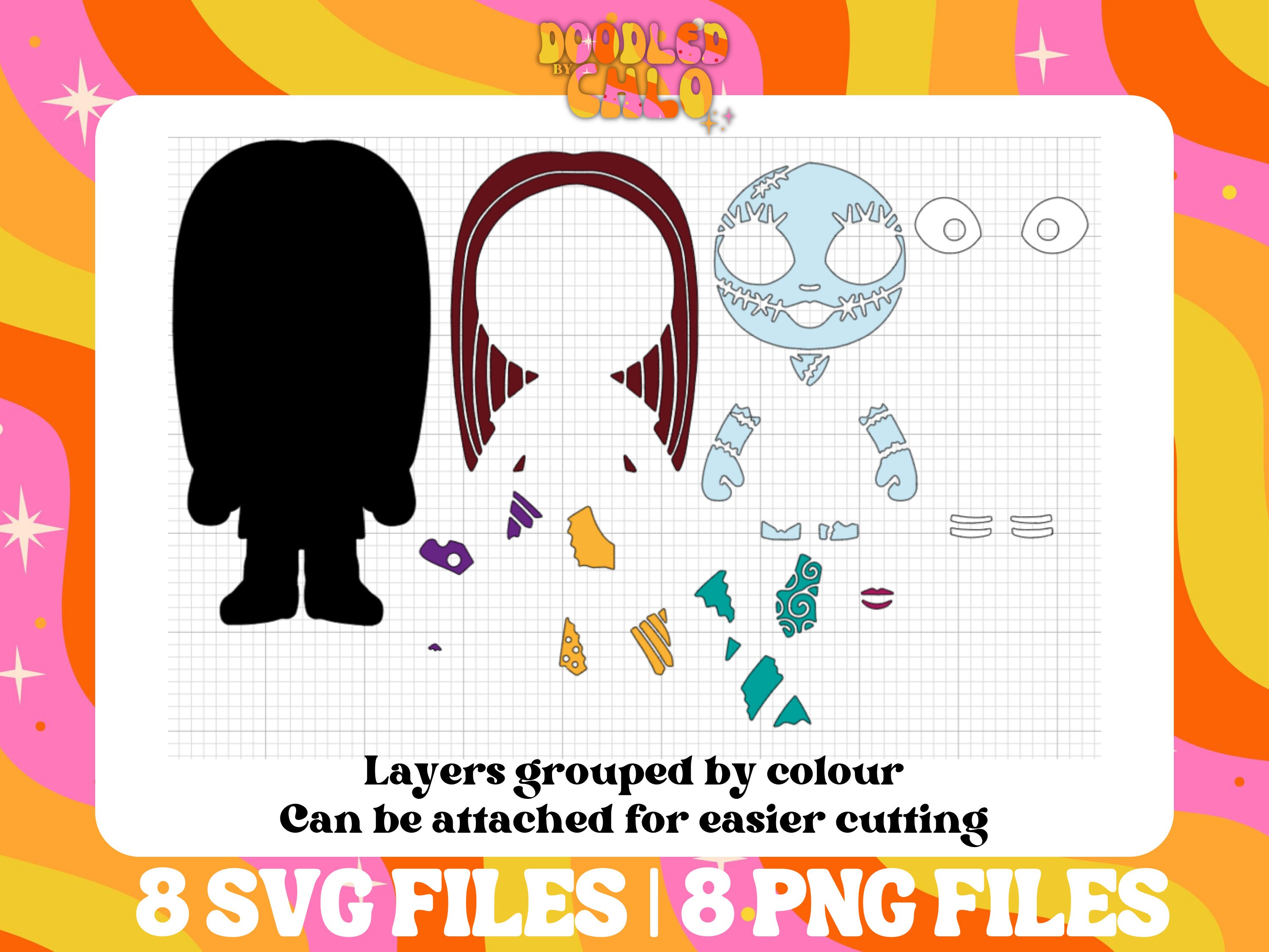 NIGHTMARE BEFORE CHRISTMAS Png Svg File Sublimation Cutting File Cricut ...