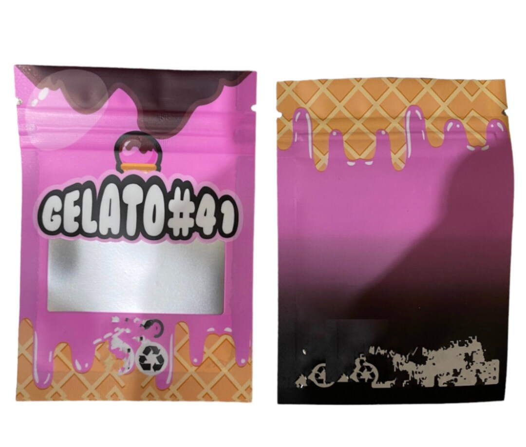 GELATO 41 EMPTY CALIFORNIAN Packaging Mylar Zip Lock Design Packs Smell ...