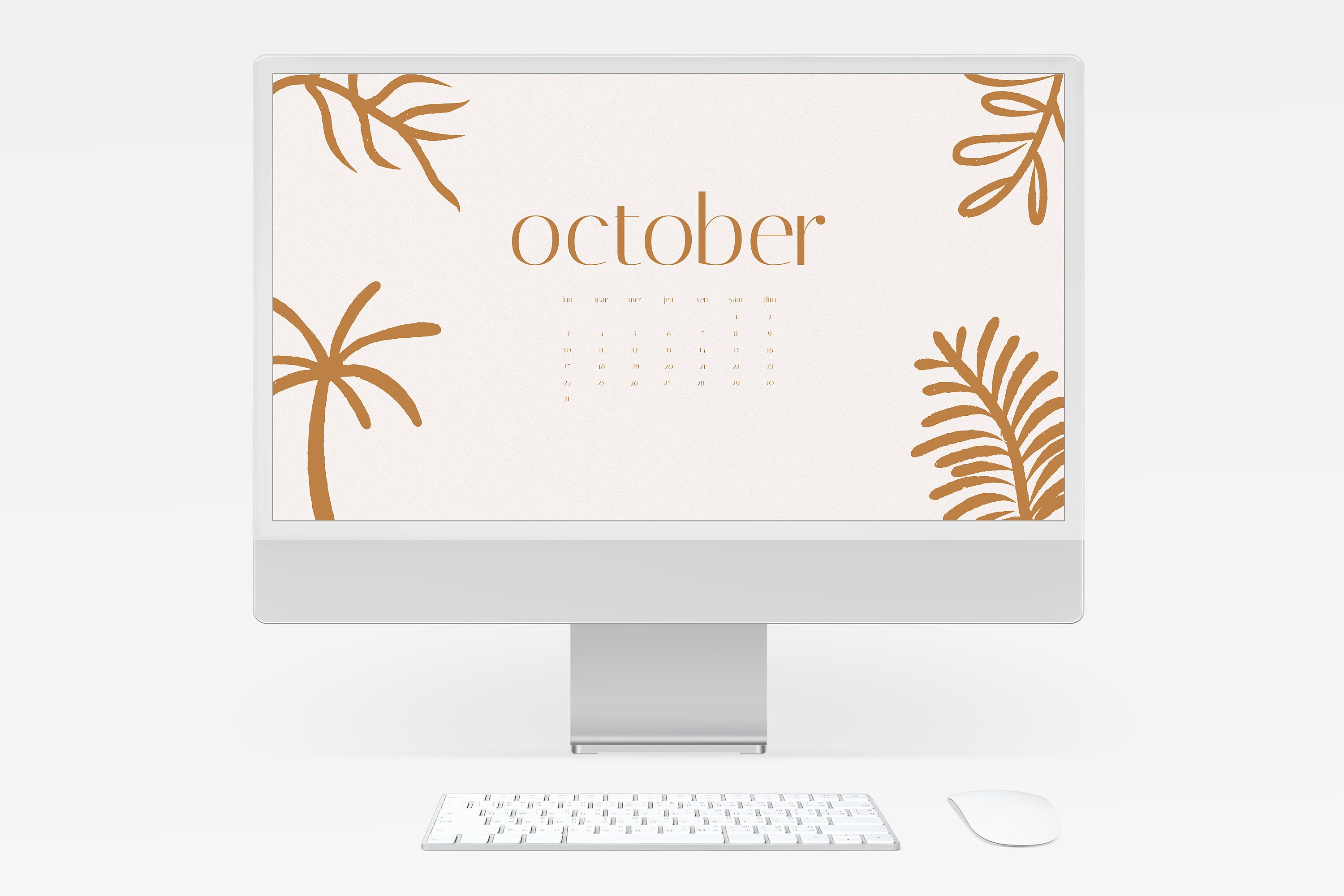 Fonds d'écran calendrier Desktop wallpaper calendar - Etsy France