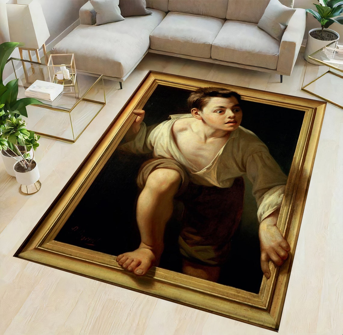 Optical Illusion Decor, Forced Perspective Art ,trompe L'oeil Art Rug ...