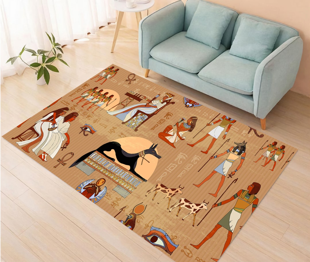 Egypt Rug,ancient Carpet,living Room Rug,gift Idea,area Rug,vintage Rug ...