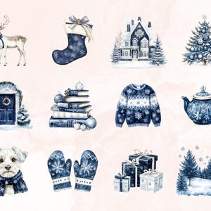 Winter Clipart Bundle, Cozy Winter Clipart, Snowflakes Png, Bluey ...
