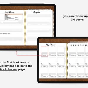 Digital Reading Journal Reading Planner Goodnotes Notability iPad Book ...