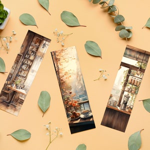 16 Printable Coffee Bookmarks, Watercolor Bookmark Designs, Book Lover ...