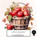 Apples Basket Clipart, Fruits Clipart, Apple Clipart, Red Apple ...