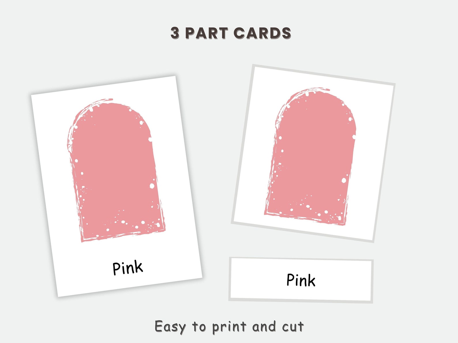 Printable Cards Bundle, Montessori Alphabet Flashcards, Toddler Number ...