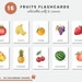 Fruits Flashcards, Printable Flashcards for Kids, Montessori Cards ...