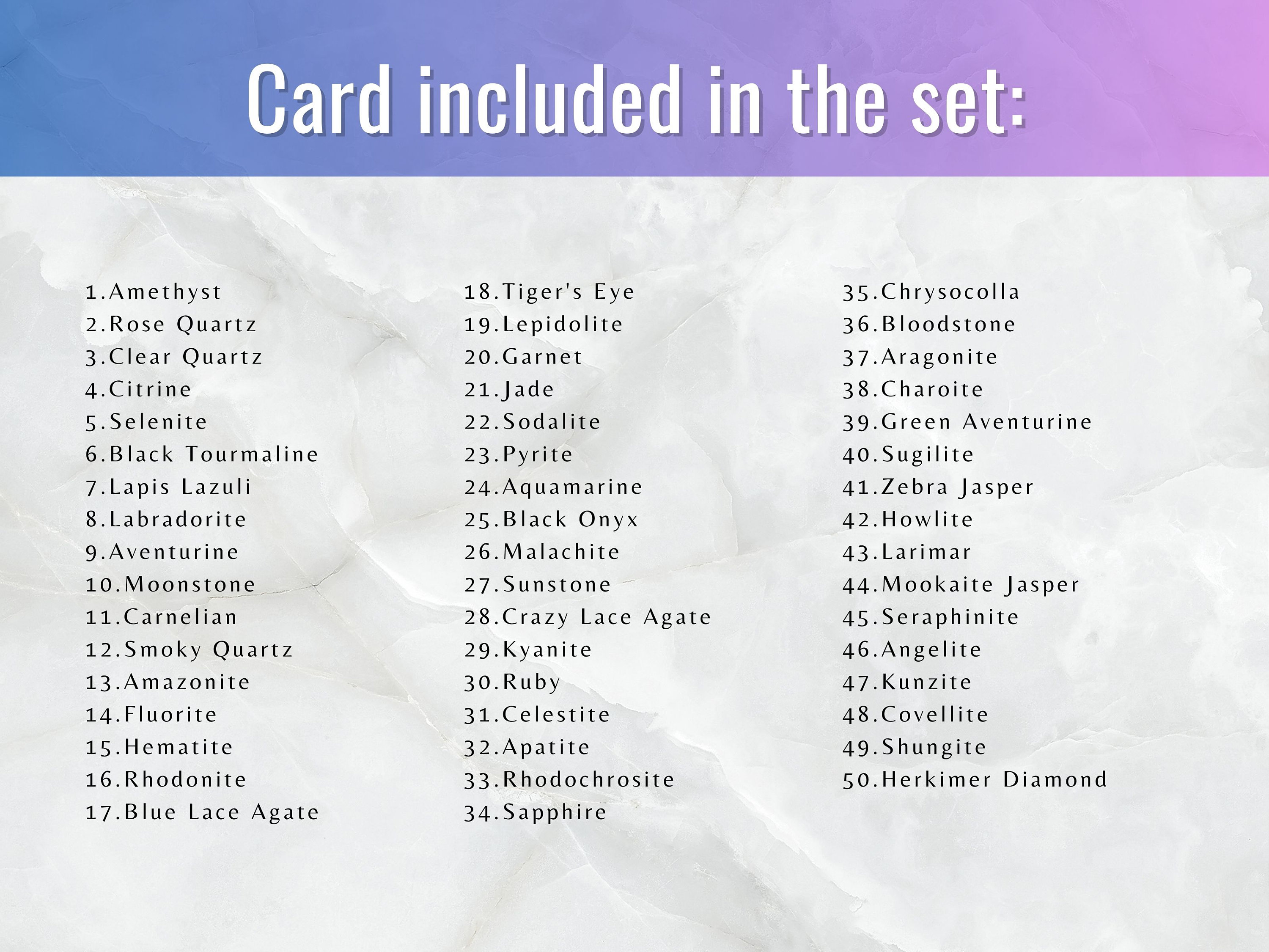 100 Editable Crystal Meaning Cards, Printable Gemstone Meaning Cards ...