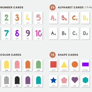 Ultimate Flashcards Bundle, Printable Montessori Cards, Toddler ...