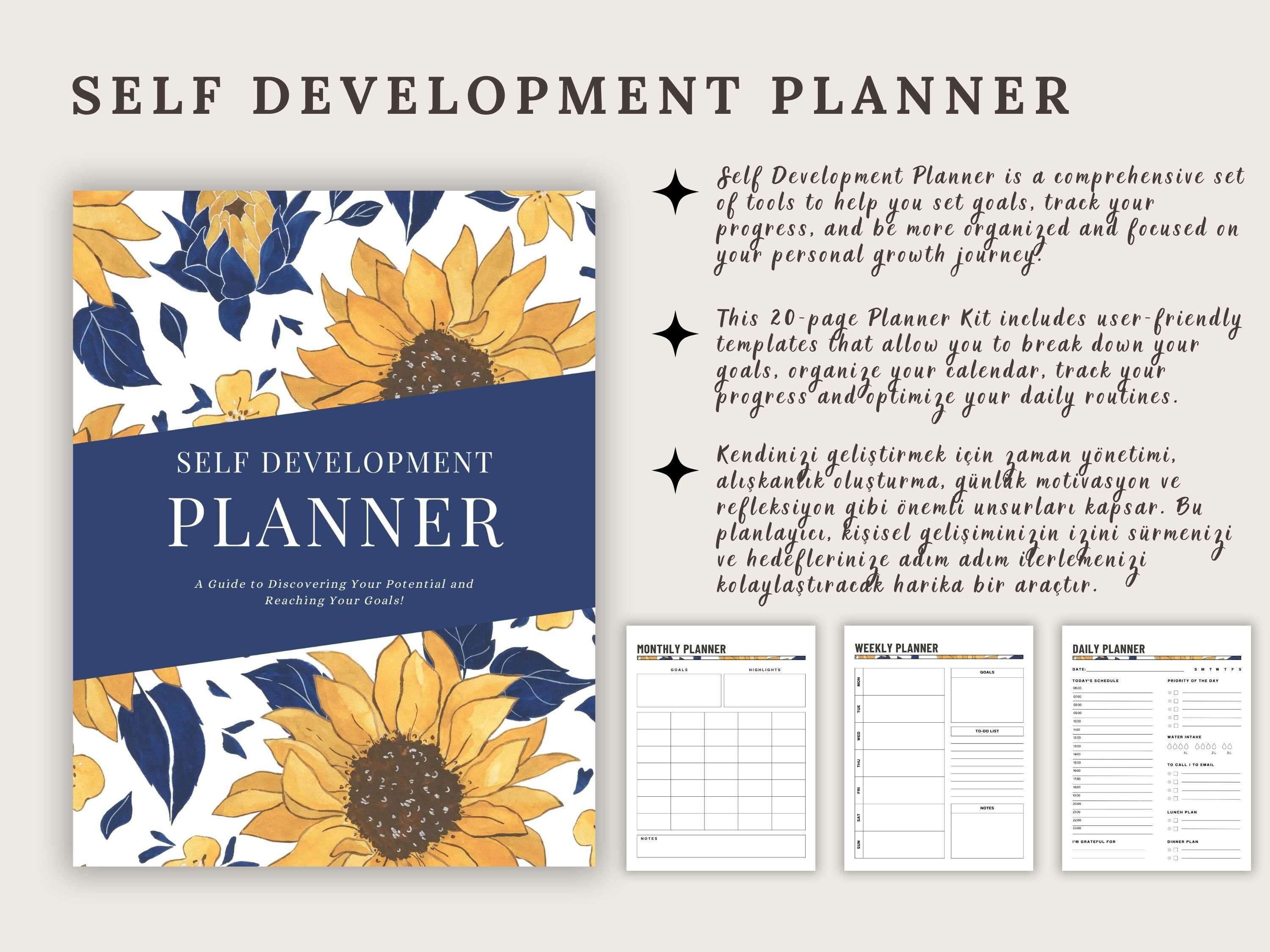 Personal Development Guide and Planner Bundle Printable Life Journal ...