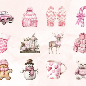 Winter Clipart Bundle, Cozy Christmas Clipart, Winter Clipart, Soft ...