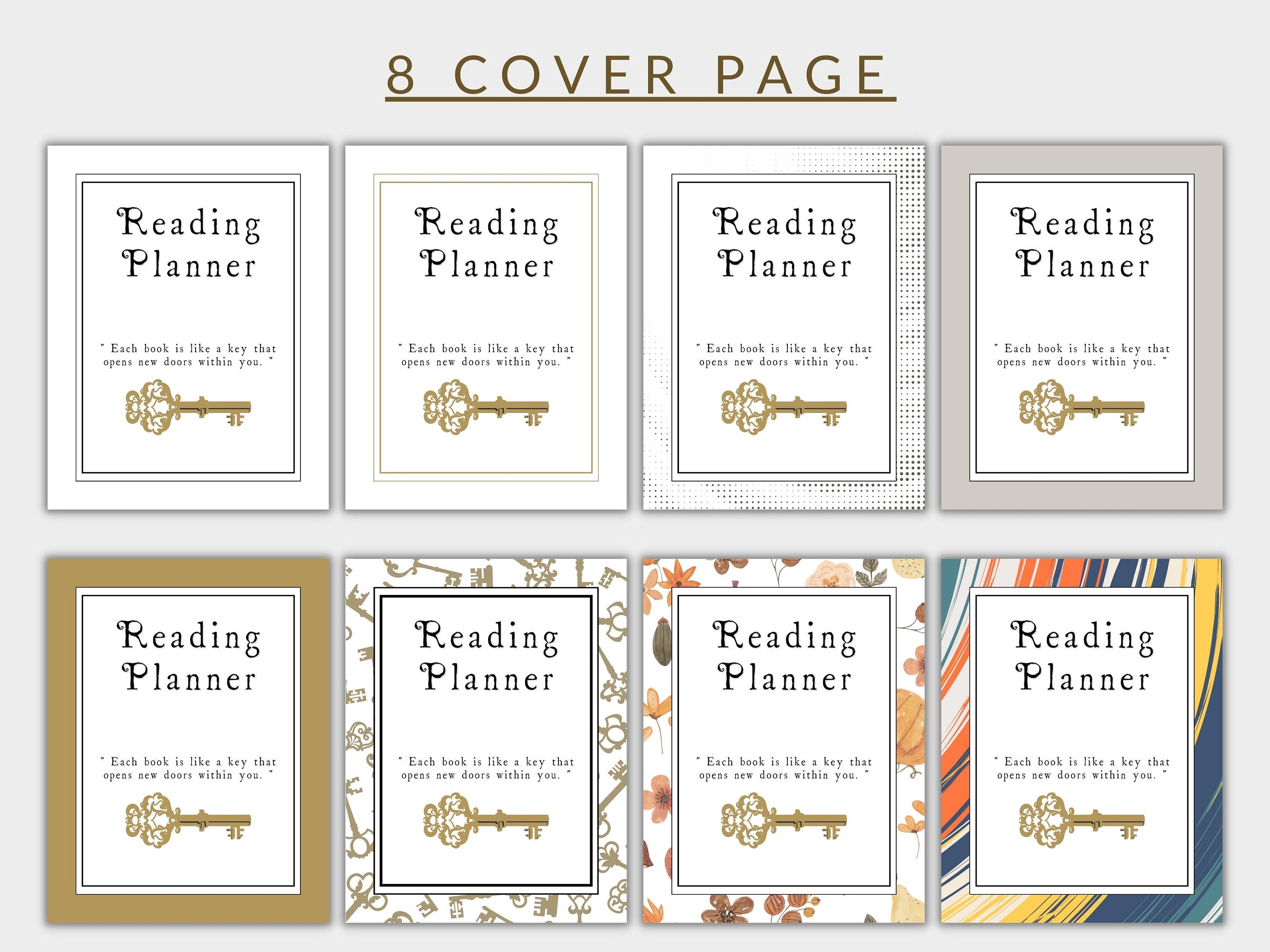 Reading Planner Printable Book Journal Reading Tracker - Etsy
