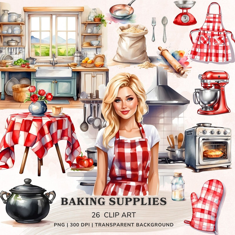 Baking Clipart - Etsy