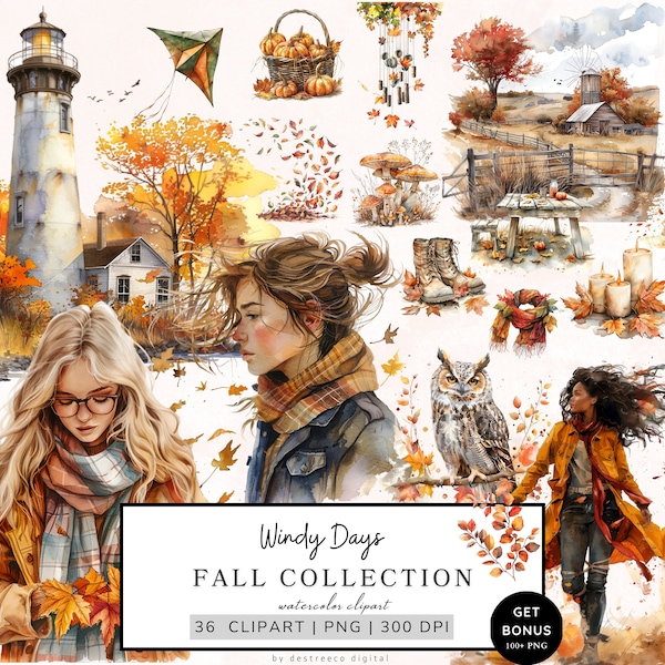 Autumn Clipart - Etsy