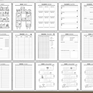Printable Reading Planner | Book Journal | Book Tracker | Reading Log ...