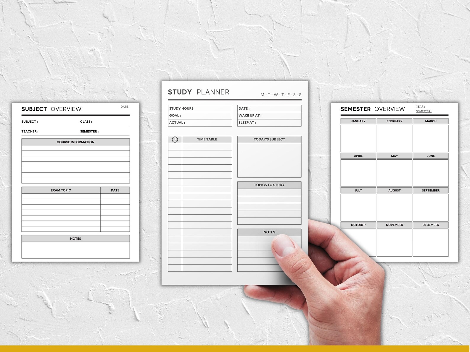 Study Planner Printable Student Planner College School Planner Study ...