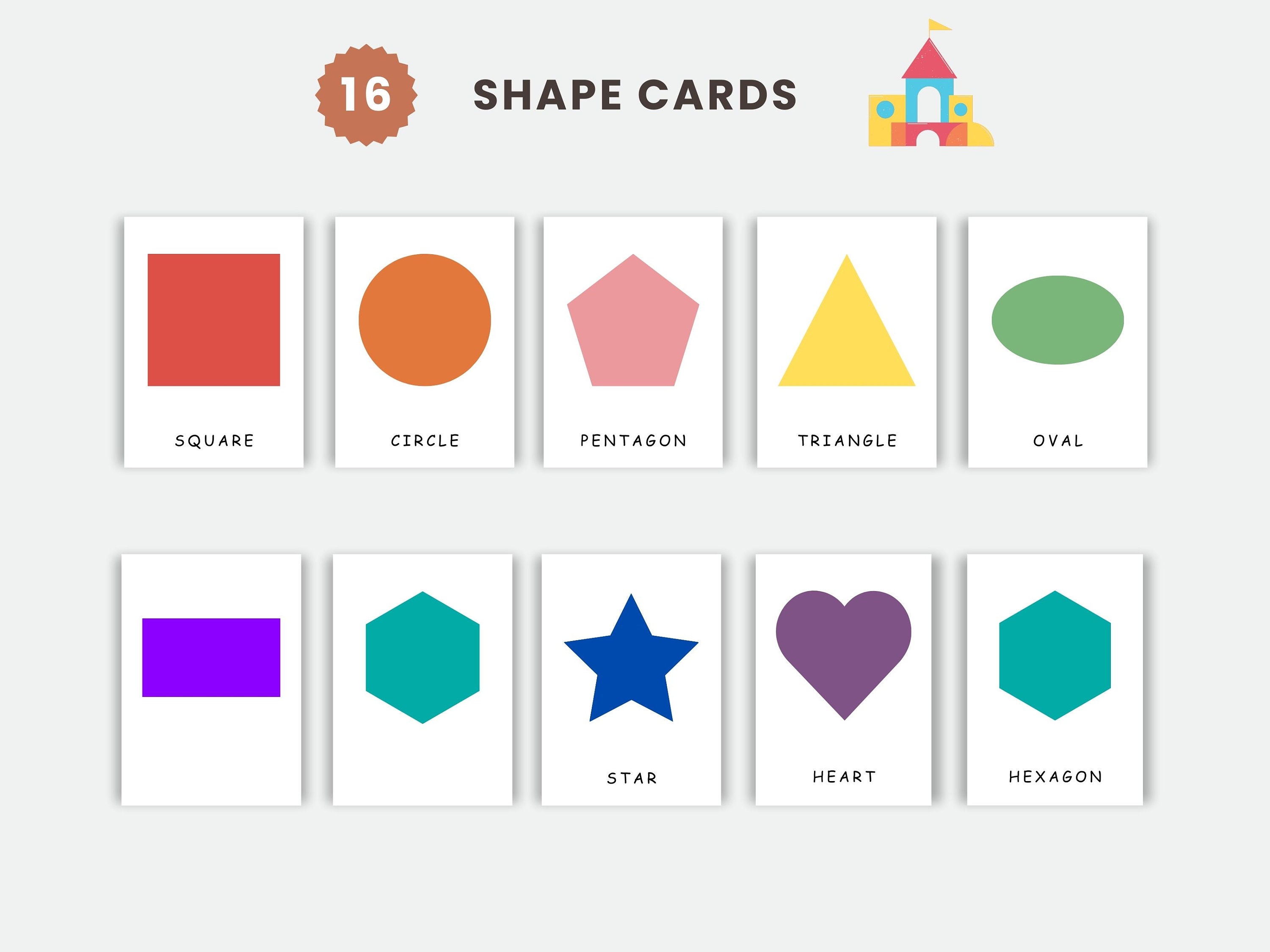 Printable Cards Bundle, Montessori Alphabet Flashcards, Toddler Number ...