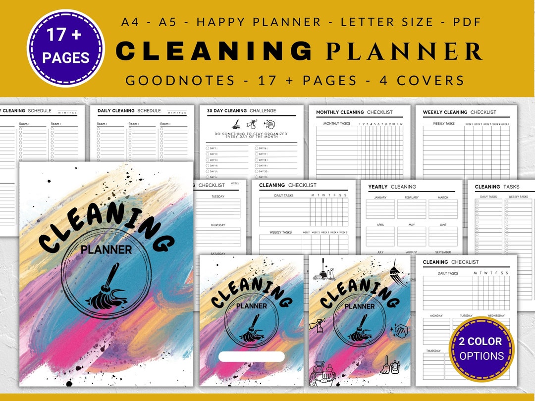 Professional Printable Cleaning Planner Bundle: Keep Your Home ...