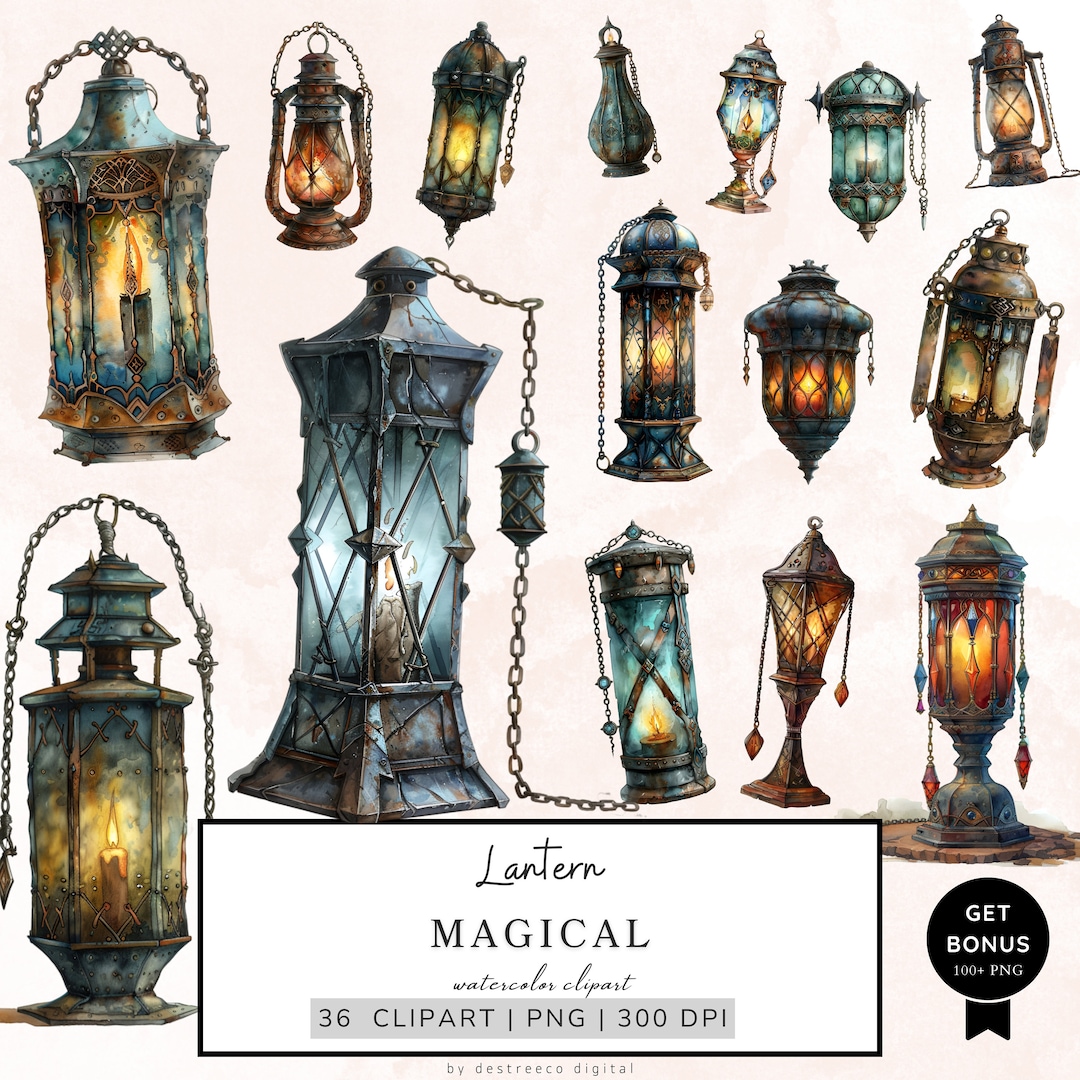 Magical Lantern Clipart, Magical Clipart, Fantasy Lantern Lamp Clipart ...