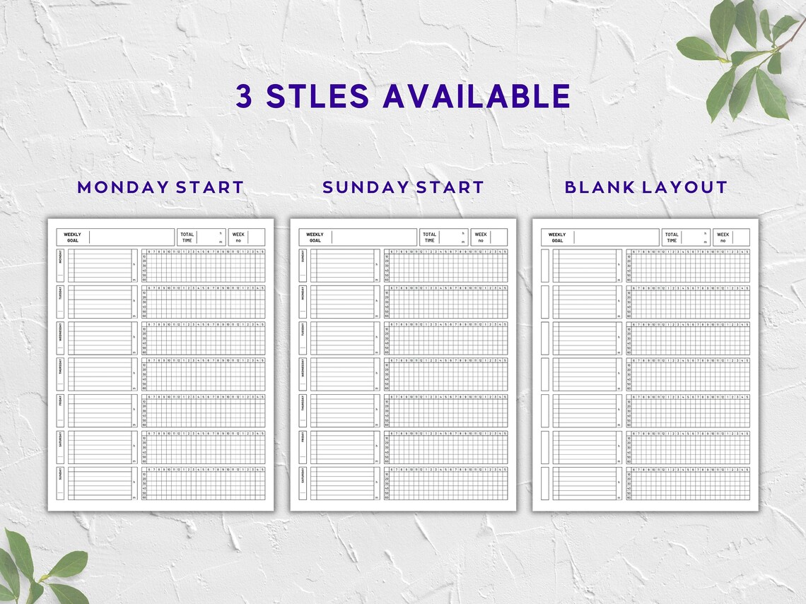 Weekly Study Tracker Printable Student Planner Pomodoro Planner ...