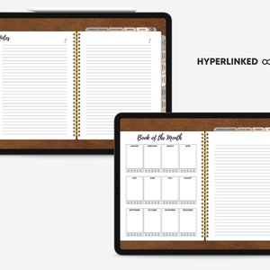 Digital Reading Journal Reading Planner Goodnotes Notability iPad Book ...