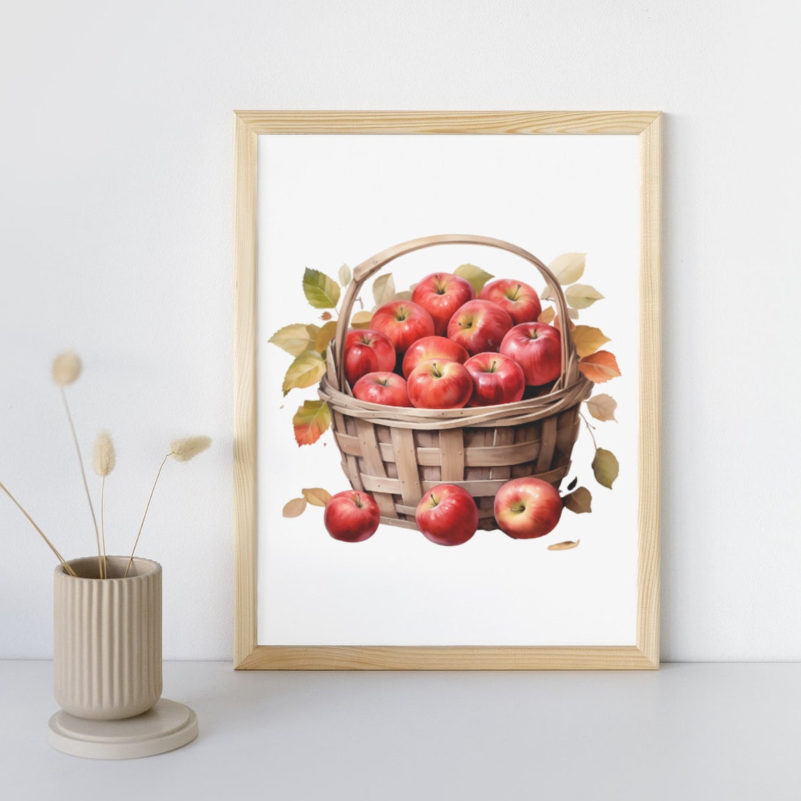 Apples Basket Clipart, Fruits Clipart, Apple Clipart, Red Apple ...