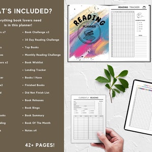 Printable Reading Planner | Book Journal | Book Tracker | Reading Log ...