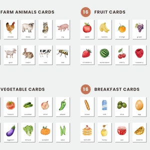 Ultimate Flashcards Bundle, Printable Montessori Cards, Toddler ...