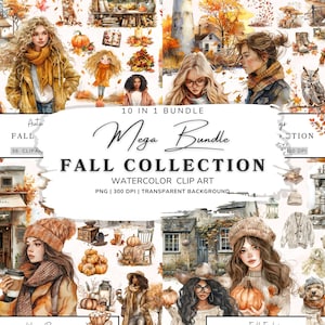 Seasonal Clipart Megabundle, Winter Graphics, Seasons Clipart, Spring ...