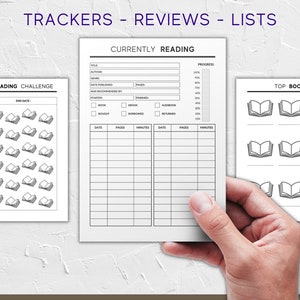 Printable Reading Planner | Book Journal | Book Tracker | Reading Log ...