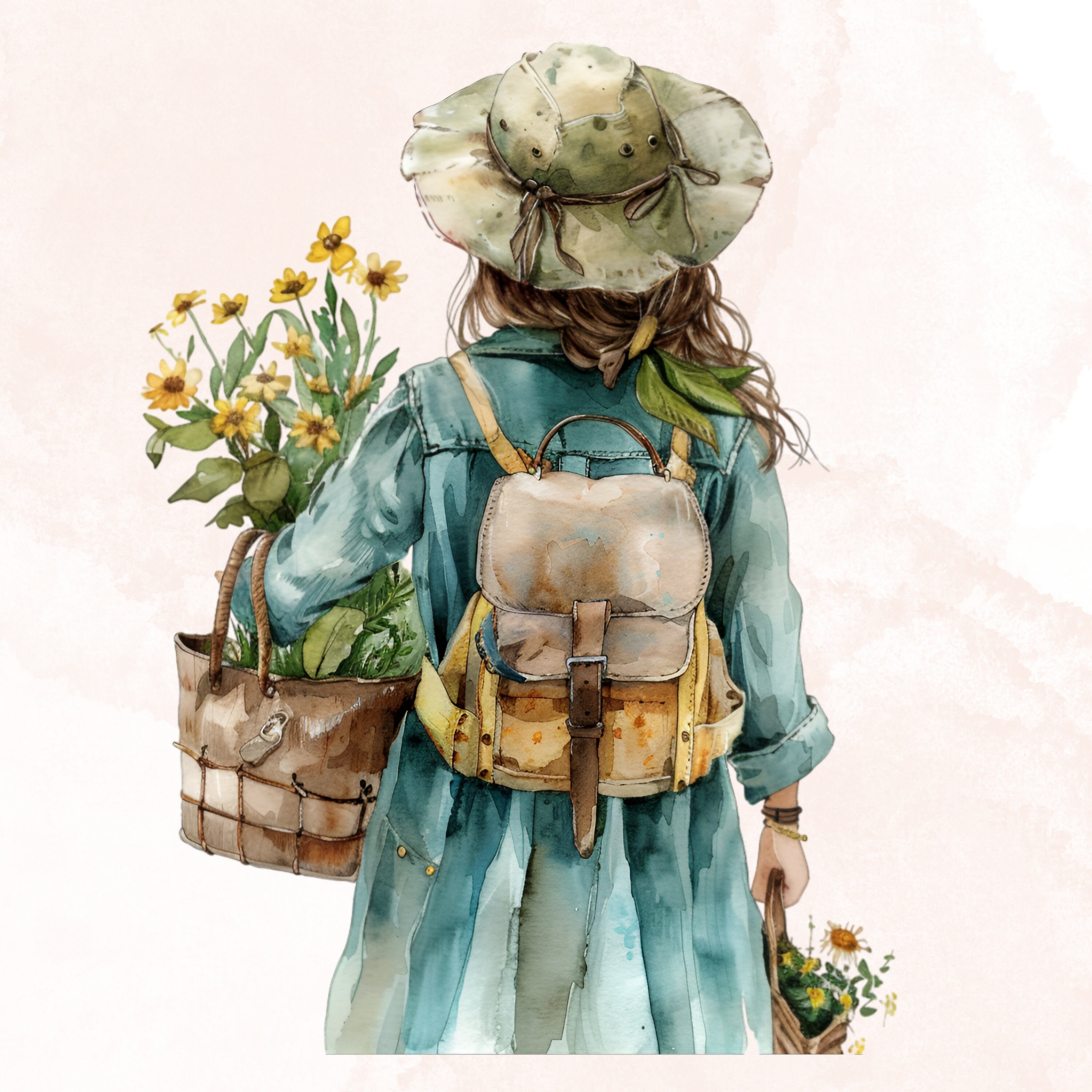 Gardening Girl Clipart, Gardening Clipart, Spring Clipart, Garden ...