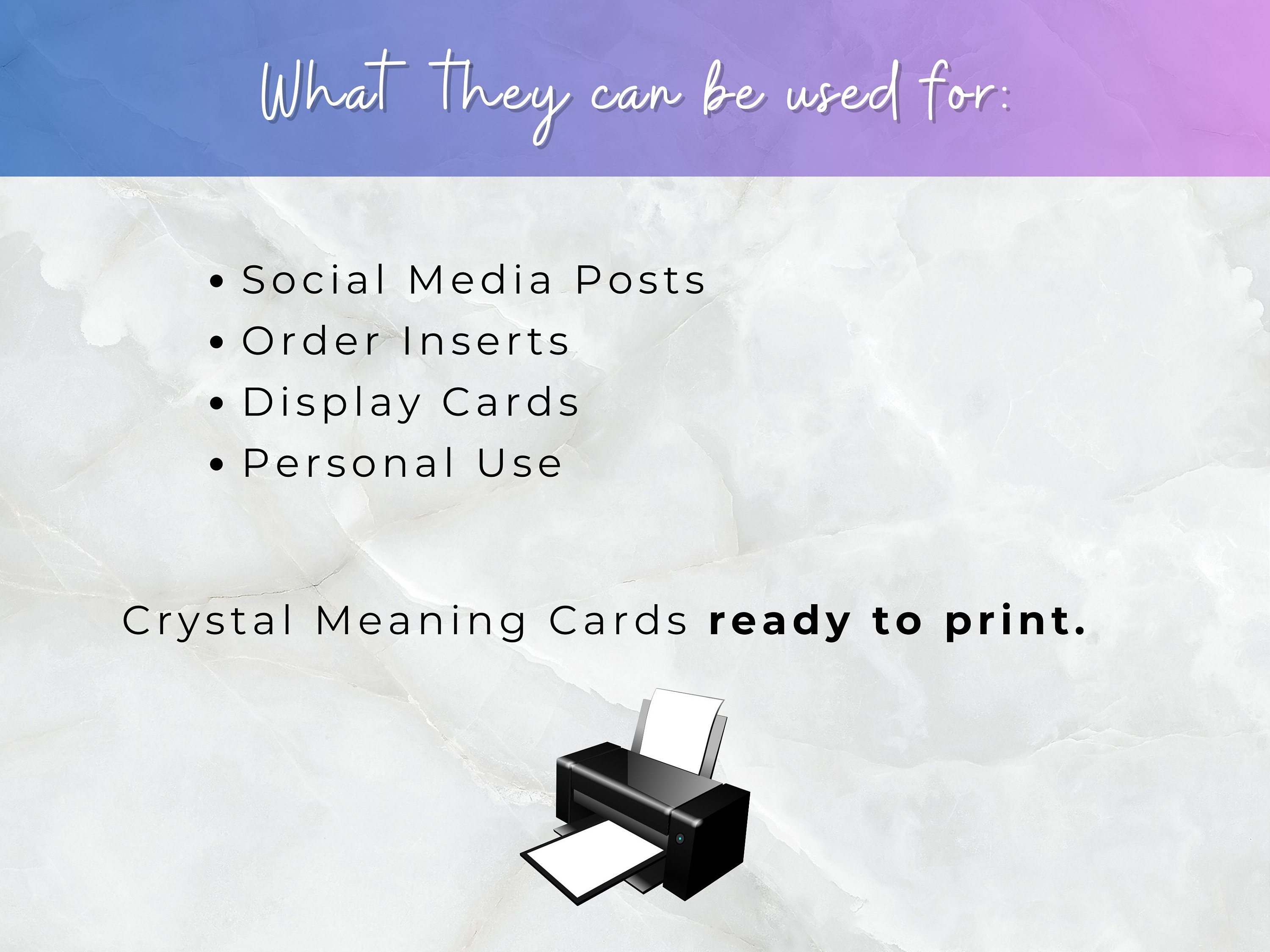 100 Editable Crystal Meaning Cards, Printable Gemstone Meaning Cards ...